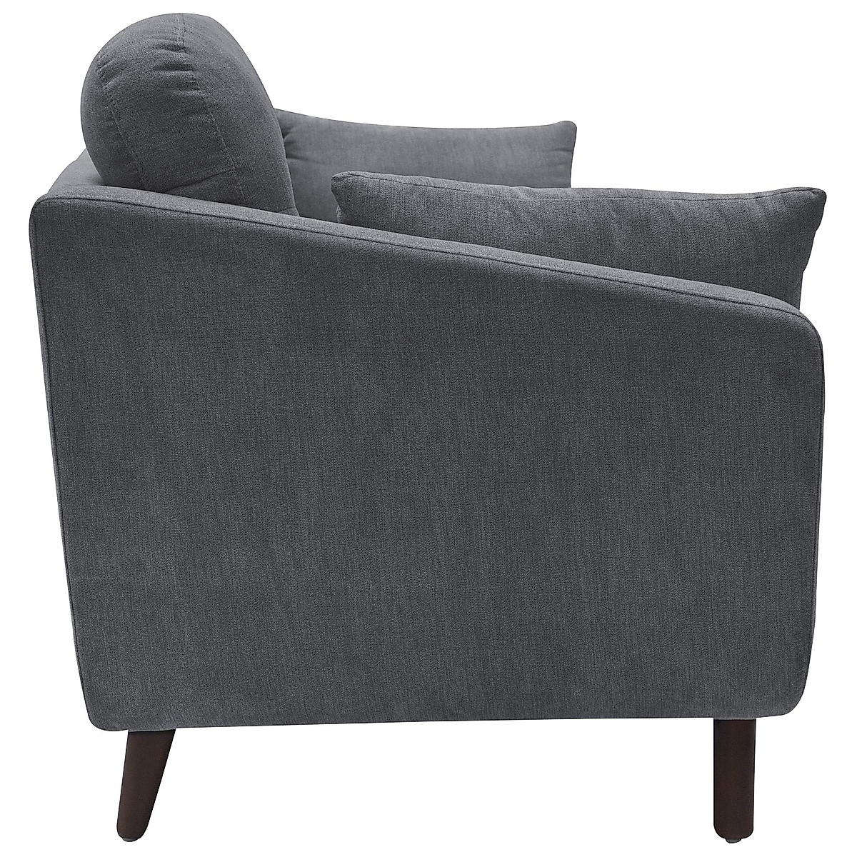Serta Sierra Living Room Modern Design Microfiber Upholstered Couch Ideal for Smaller Spaces, 73" Sofa, Slate Gray