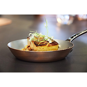 Mauviel M'Minis 1 mm Copper & Stainless Steel Mini Frying Pan With Stainless Steel Handle, 4.72-in, Made in France