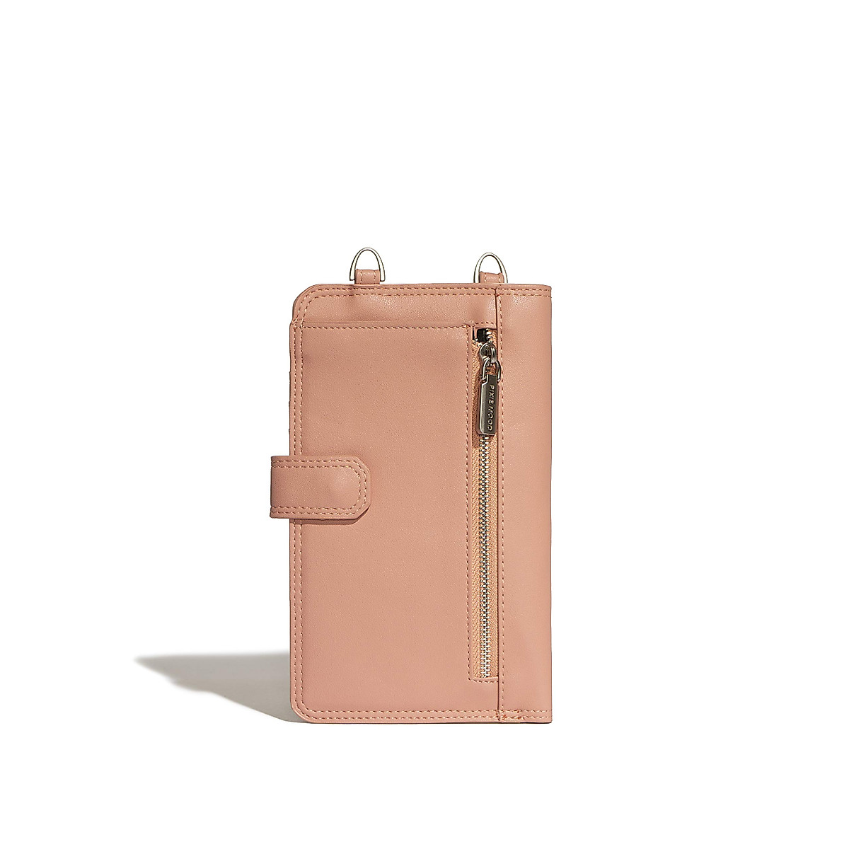 Pixie Mood Rae 4 x 7 Vegan Leather Convertible Crossbody Phone Wallet, Misty Rose