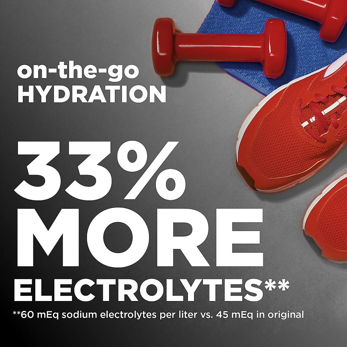 Amazon Basic Care Advantage Care Electrolyte Powder Packets for Rehydration, Berry Frost, 6 Count