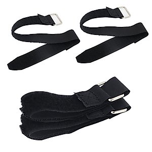 scottchenPro Black RV Awning Arm Safety Strap 12" Awning Straps - 4 per Pack