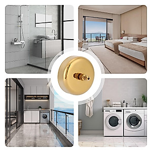 Retractable Clothesline, 304 Stainless Steel Heavy Duty Shower Clothesline Clothes Line Wall Mounted Retractable Laundry Line Laundry Accessories(Gold)