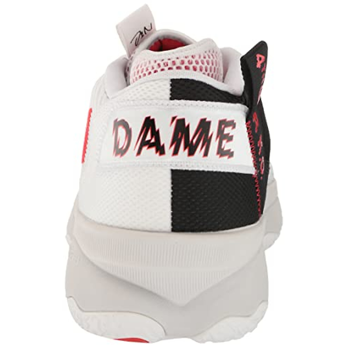adidas Unisex Dame 8 Basketball Shoe, White/Vivid Red/Core Black, 4.5 US Men