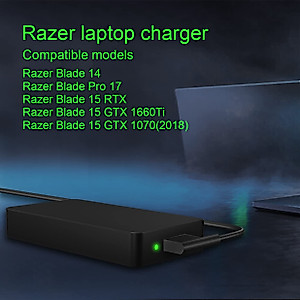 New Replacement 230W Razer Blade Charger,Razer Blade 14 RTX3060 RTX3070 RTX3080 Razer Blade 17 RTX2060 RTX2070 RTX2080 Razer Blade 15 Model GTX1060 GTX1070 RTX 3060 3070 AC Adapter Power Supply