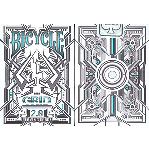 Bicycle Grid 2 Blue Playing Cards Poker Deck
