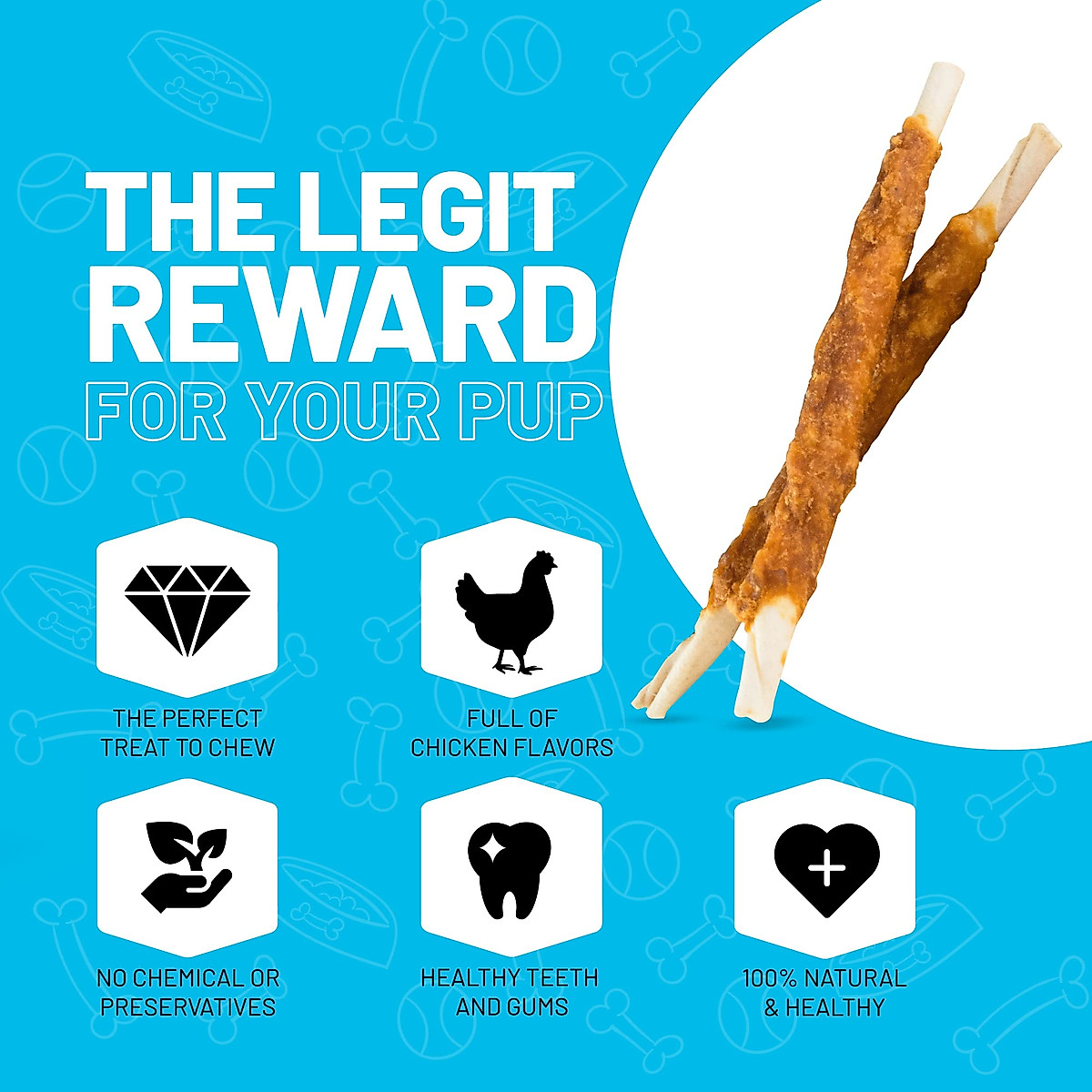 Sitka Farms Premium Chicken Breast Rawhide Twist 5 Inch 20 Count - Easy to Digest - Reward and Training, Gluten Free Chewy Dog Treat for Small and Medium Dogs - All Natural and Premium Chicken Breast