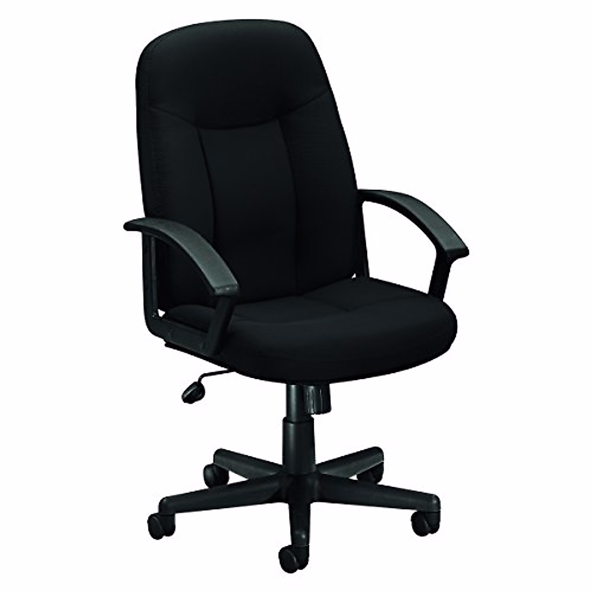 HON Executive High-Back Swivel/Tilt Chair, Black Fabric & Frame (HVL601)