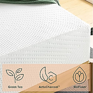 Zinus 12 Inch Green Tea Essential Memory Foam Mattress/Bed-in-a-Box/Affordable Mattress/CertiPUR-US Certified, Full