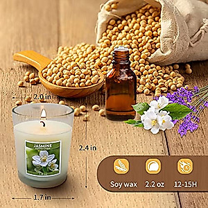 20 Packs Scented Aromatherapy Candle with 10 Fragrances, 1.8 Oz Soy Votive Candle for Home Decoration, Candle Gifts Baskets for Christmas Thanksgiving Anniversary