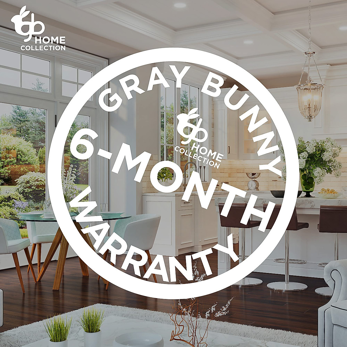 Lazy Susan Organizer Turntable, Low Profile 18” Round Beautiful White Washed Wood with Engraved Artistic Design – Great Gift for Dinner Table, Kitchen