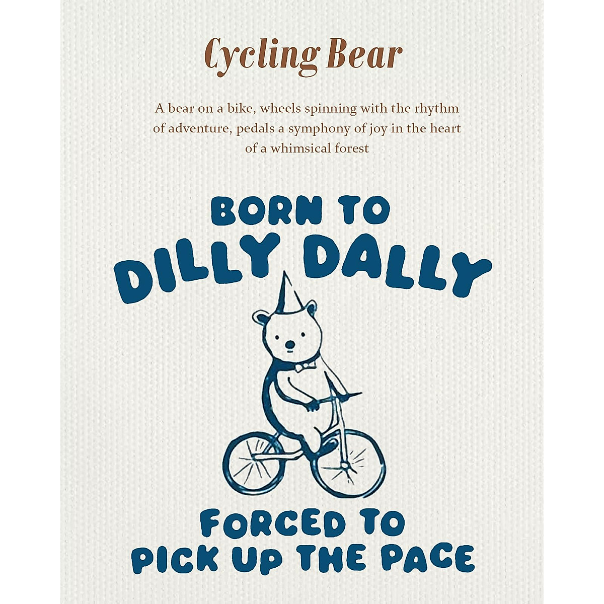 Miss Adola Aesthetic Canvas Tote Bag for Women - Sturdy Cloth Cotton Totes Bag with Pattern Shoulder Bag for Shopping, Grocery, Gym, Cycling Bear