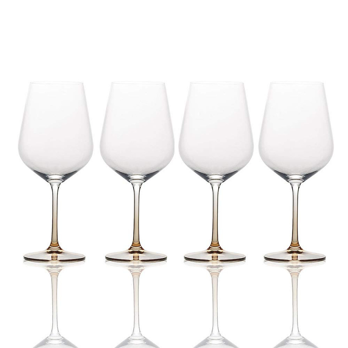 Mikasa Gianna Ombre Amber Red Wine Glass, Set Of 4, Clear
