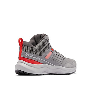 Columbia Men's Plateau Venture Mid, Titainium Grey Steel/Fiery Red, 15