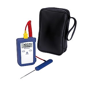 Comark Economy Type-K Thermometer w/Probe and Carrying Case