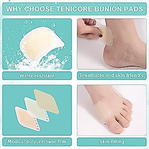 10pcs Blister Bandage, Waterproof Thin Blister Pads Gel Blister Pads Hydrocolloid Bandages Toe Protector Pads Sole and Heel Cushions