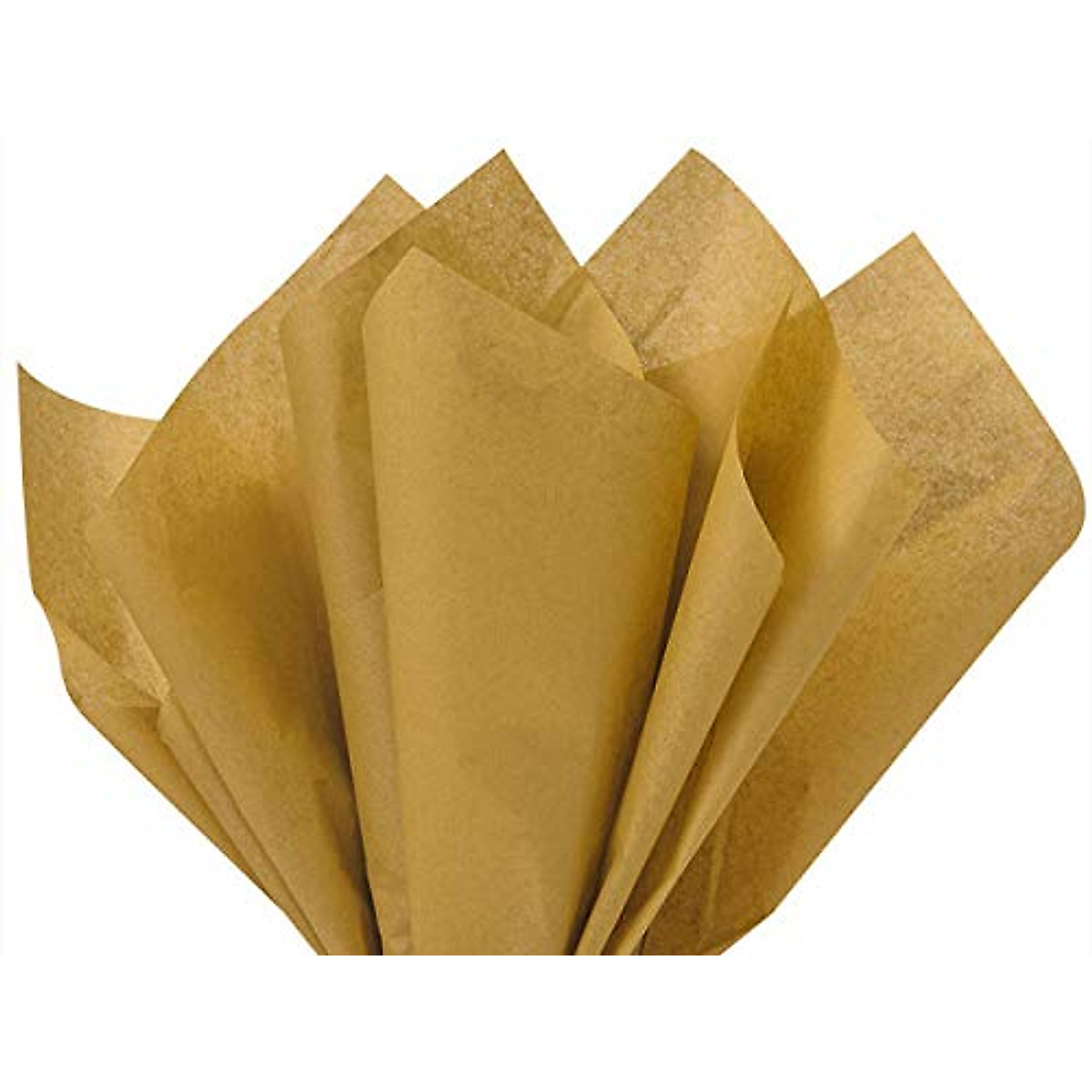 Antique Gold Tissue Paper Squares, Bulk 24 Sheets, Premium Gift Wrap and Art Supplies for Birthdays, Holidays, or Presents by Feronia packaging, Large 20 Inch x 26 Inch