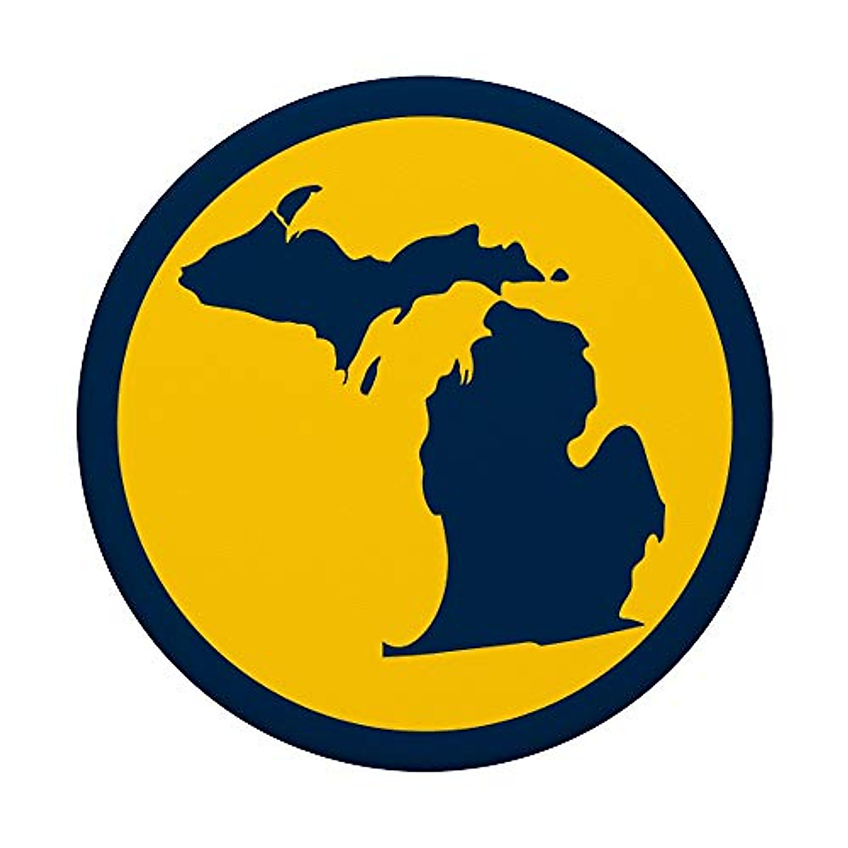 Cute Unique Blue & Maize State of Michigan PACJ1302 PopSockets PopGrip: Swappable Grip for Phones & Tablets