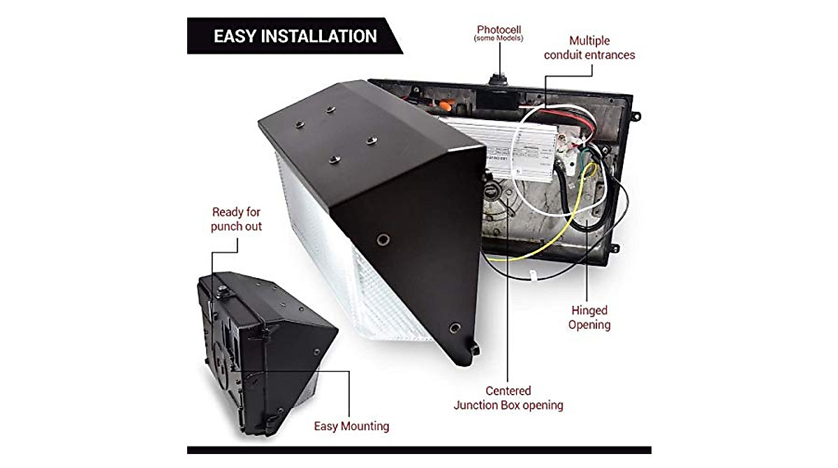 200 Watt LED Wall Pack Light - 26,000 Lumens - Durado II series LED ...