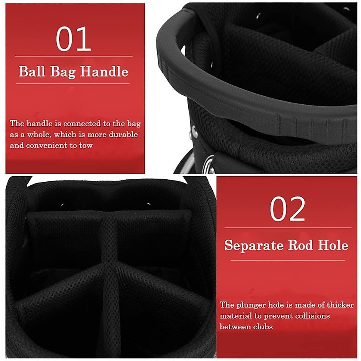 QHH Golf Stand Bag Golf Travel Bag for Men Women Waterproof and Durable Easy Carry Space Saving (Color : Blue)