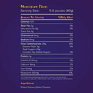 Looney Pruney Pitted Dried Prunes for the Entire Family | Always California-Grown | Kosher | No Added Sugar & No Preservatives (6 pack)