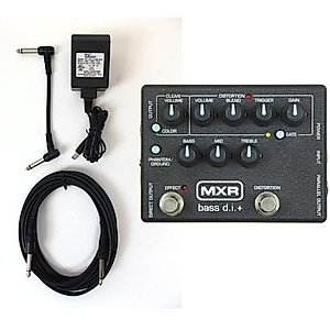 MXR M80 Bass D.I. Pedal + Power adapter and cables!