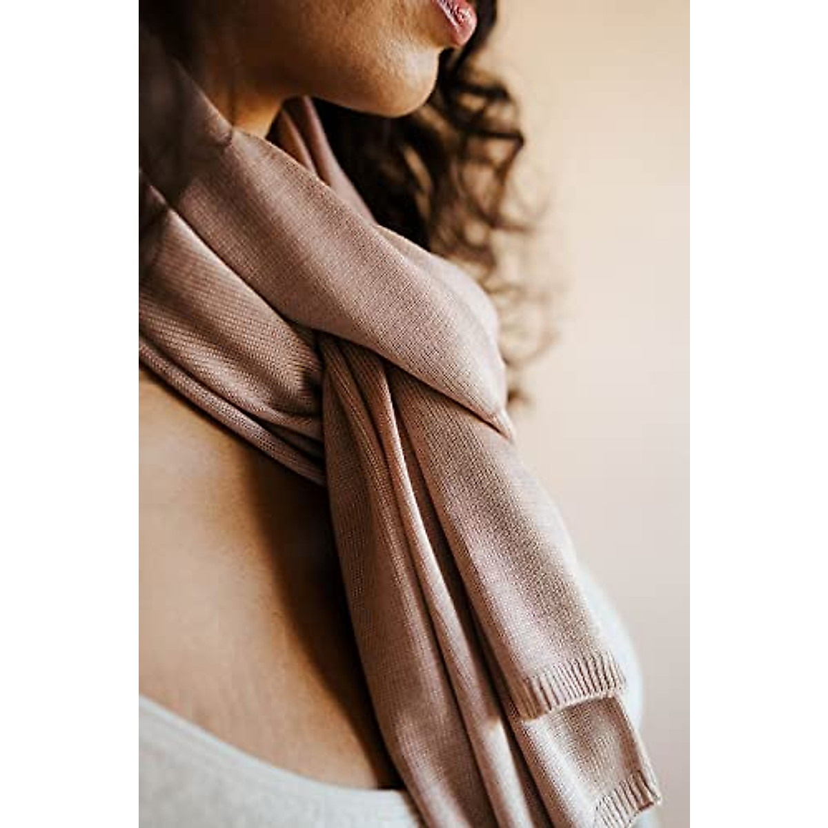 Multifunctional Nursing Cover | Car Seat Cover | Poncho | Scarf | Baby Blanket (Tan)