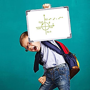 Small Dry Erase White Board - 12" x 16"Mini Desktop Double Sided Whiteboard, Foldable Magnetic Board for Kids Drawing, for School, Office, and Home.…