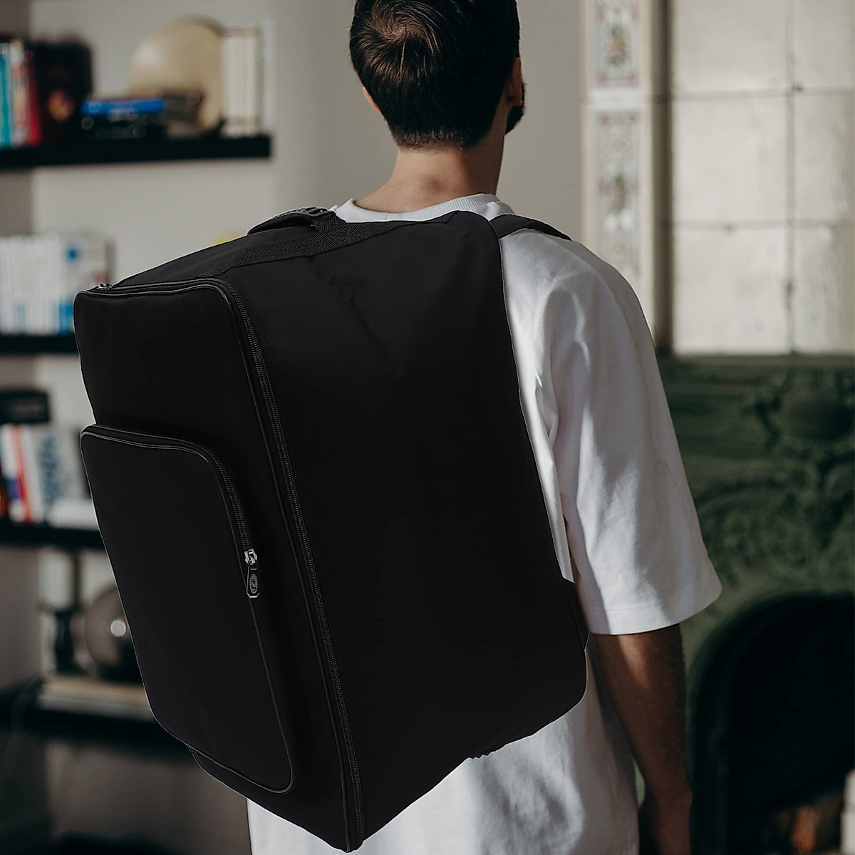 Vaguelly Cajon Box Drum 1PC Cajon Bag Backpack, 32x52CM Padded Cajon Bag with Carry Handle and Shoulder Straps, Cajon Box Drum Bag Cajon Accessories