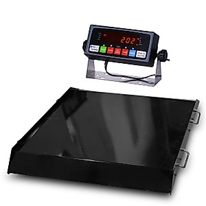 BizAutom BA-1000WCS 1000lb Wheelchair Scale/Portable Light Weight Floor Wheelchair Scale for Home or Senior Care House | with Dual Ramp