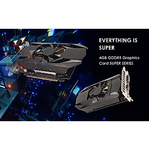4GB GDDR5 Graphics Card,Computer PC Gaming Video Graphics Card,128bit 1000MHz Core Frequency Supports DirectX 11 PCI Express X16 2.1,Gaming Graphics Card for AMD for Radeon HD 7670