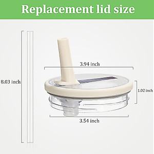 2 Pack 40 oz Tumbler Flip Straw Lid Replacement Compatible with Stanley Quencher, Replacement Lids Fit for Stanley Travel Tumbler, Spill Proof Splash Resistant Tumbler Lids for Stanley Cup Accessories