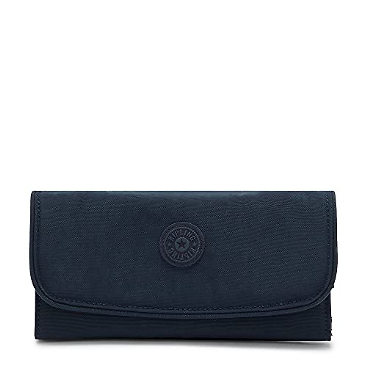 Kipling Women's Money Land, RFID Anti-Hacker Technology, Nylon Snap Wallet, Blue Bleu 2, 7.25''L x 4''H x 1''D