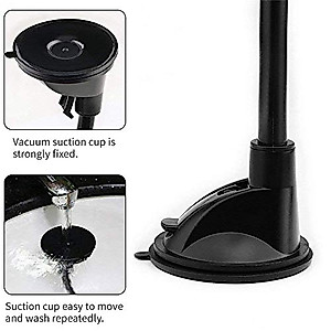 WeTest Universal Magnetic Cradle Windshield Dashboard Cell Phone Mount Holder with 7.8 Inches Flexible Aluminum Arm