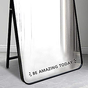 Be Amazing Today Vinyl Mirror Decor Mirror Motivation Vinyl Wall Decal 13x1.3inch