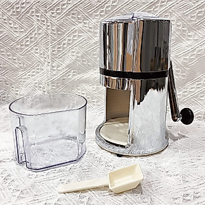 Luvitory Ice Crusher Machine for Home, Crushed Ice Maker, Easy to Use Shaved Ice Machine for Ice cube Drinks