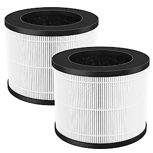 CFKREYA EPI153 Replacement Filter Compatible with MOOKA and KOIOS EPI153 Air Purifier, 3-in-1 H13 True HEPA and Activated Carbon Filter Replacement for EP1153, 2-Pack