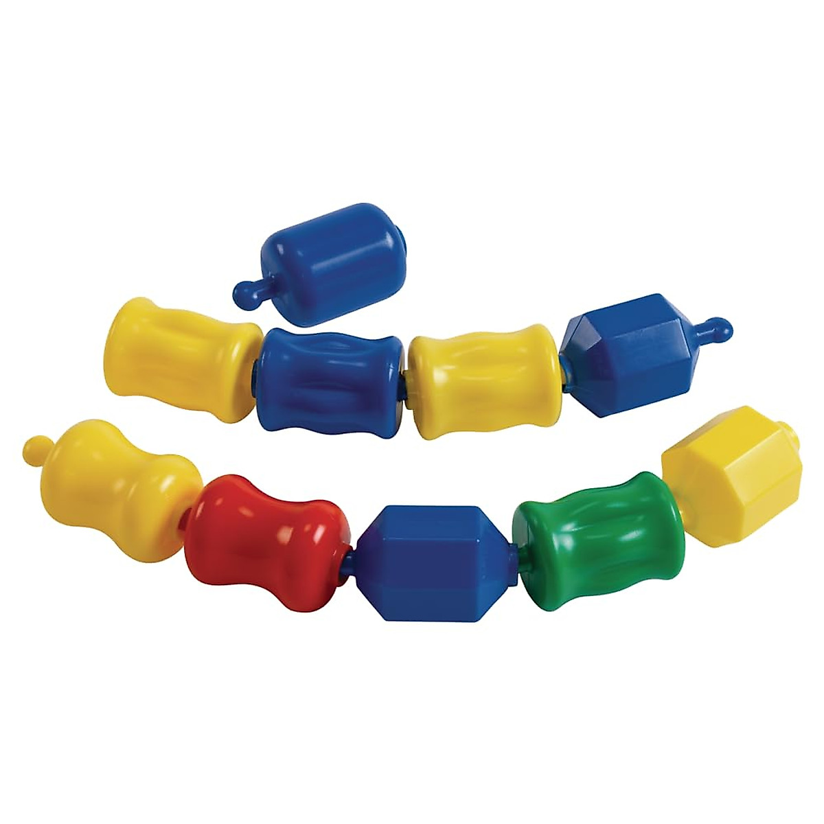 Excellerations Early STEM Toy, Connecting, Fun, Linking, Pop Beads for Toddlers, Snap Lock Beads Set in Storage Bin, Pack of 28