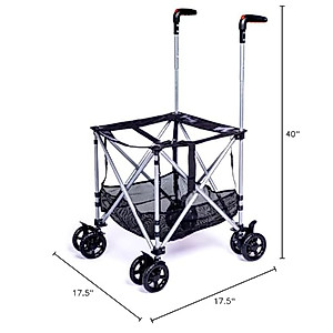 Strolyy Universal Infant Car Seat Carrier. Adds Wheels to Any car seat. Compact & Lightweight. Fits Everywhere.