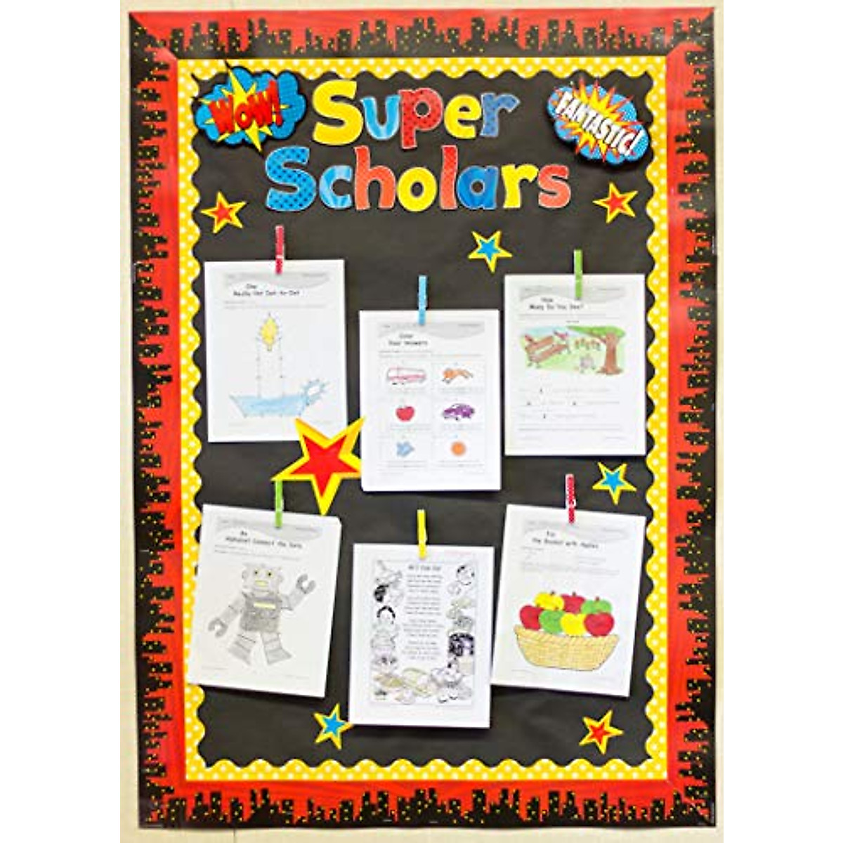 Teacher Created Resources Superhero Funtastic 4" Letters Combo Pack (TCR5845)