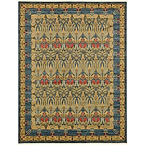 Unique Loom Edinburgh Collection Area Rug - Canmore (10'x 13' 1" Rectangle, Navy Blue/ Tan)
