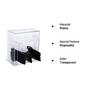 Acrylic Utensil Dispenser Clear Cutlery Organizer 3 Compartment Utensil Holder for Party Knife Spoon and Fork Holder Plastic Silverware Holder for Kitchen Countertop Flatware Restaurant Storage Caddy