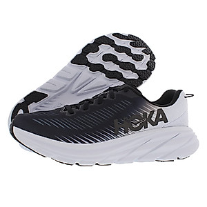 HOKA ONE ONE Rincon 3 Womens Shoes Size 9, Color: Black/White