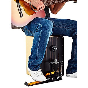 Ortega Guitars Hands Free Percussion-Right-Foot Cajon Pedal, Bag (OCJP-GB)