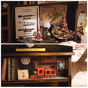 GuDoQi DIY Miniature House Kits, DIY Miniature Dollhouse Kit with Furniture, Tiny House Kits 1:24 Scale, Creative DIY Crafts for Adults Teen, Easter Day Birthday Gifts, Magic Shop