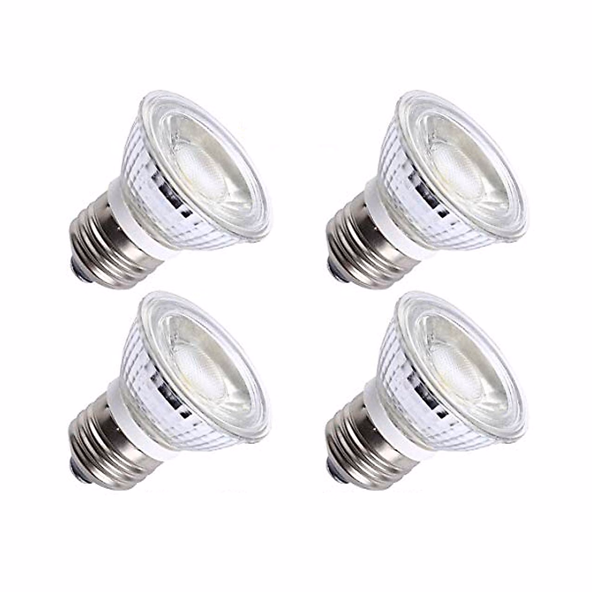 CTKcom 5W PAR16/HR16 LED Spotlight Bulb(4 Pack)- E26/E27 Base COB Flood Light Bulb 36 Degree 450LM 3000K Warm White 50W Halogen Bulb Equivalent LED Bulbs 110V~130V