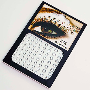 Zoestar Crystal Eye Jewels Sparkly Rhinestone Eye Makeup Jewelry Festival Rave Stickers for Women (Style 1)