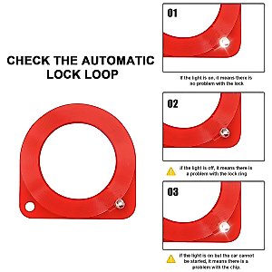 AUCELI Car Key Test Coil, 2 PCS Automotive Induction Signal Detection Card, Car Key Lock Chip Coil Tester, Anti-Theft Auto Diagnostic Tool, Automatic Induction Signal Detector, Fast Checking