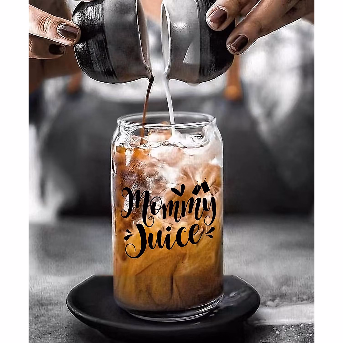 Gifts For Mom - Gifts For Mom From Daughter, Son, Kids - Unique Mother's Day, Birthday Gifts for Women- Funny Gifts Ideas For Mom - 16 Oz Coffee Glass