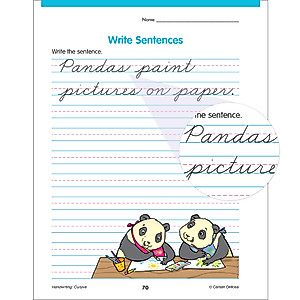 Carson Dellosa Cursive Handwriting Workbook for Kids, Grades 3-5 Cursive Letter Tracing Book, Cursive Handwriting Practice and Letter Tracing for Beginners Workbook for Homeschool or Classroom