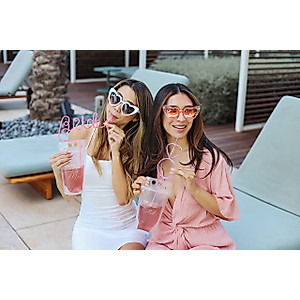 11 Pack Effortless Events Bachelorette Straws, Reusable, Glitter Bachelorette Party Straws, Bride Straws for Bachelorette Party & Diamond Ring Straw